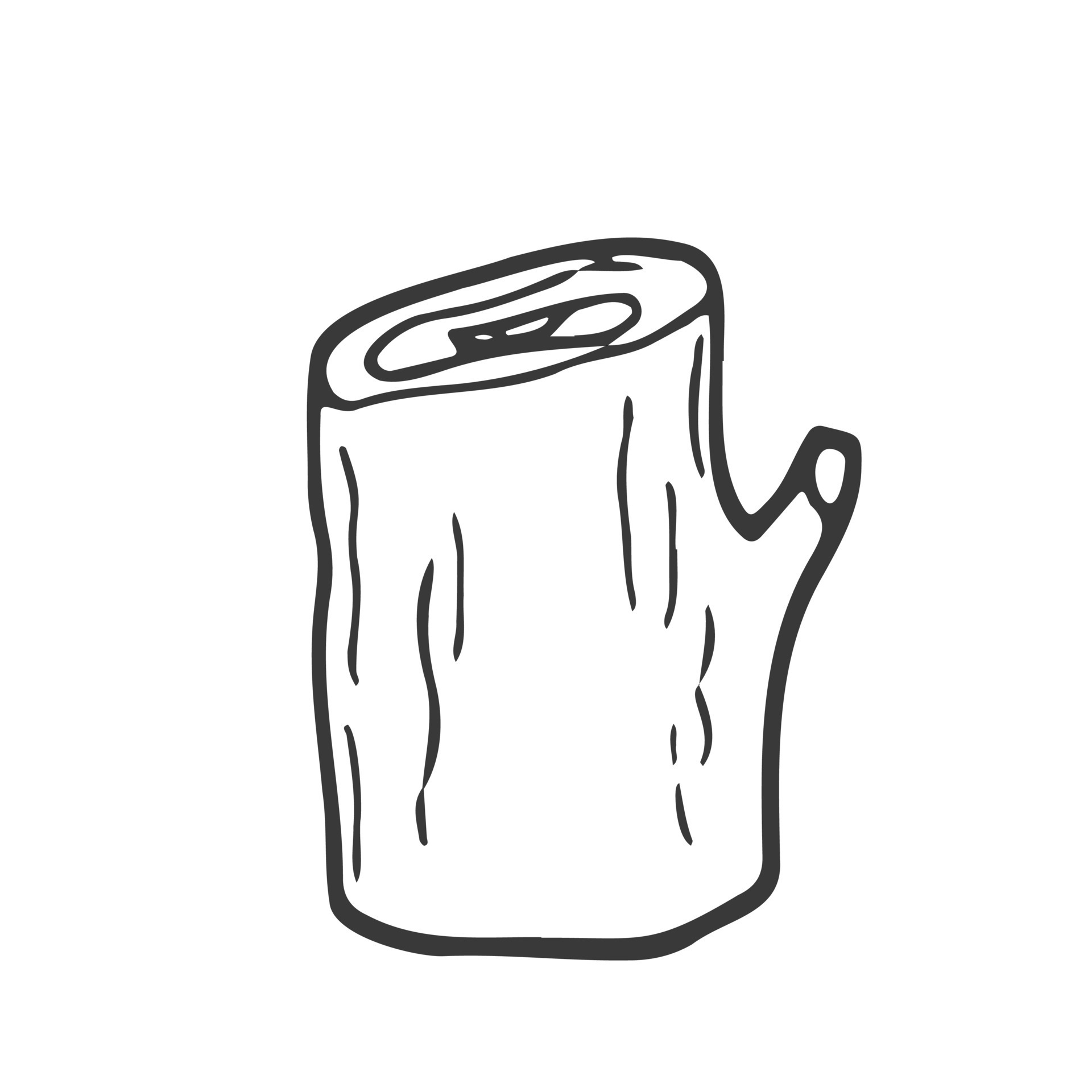 Tree Trunk Line Drawing