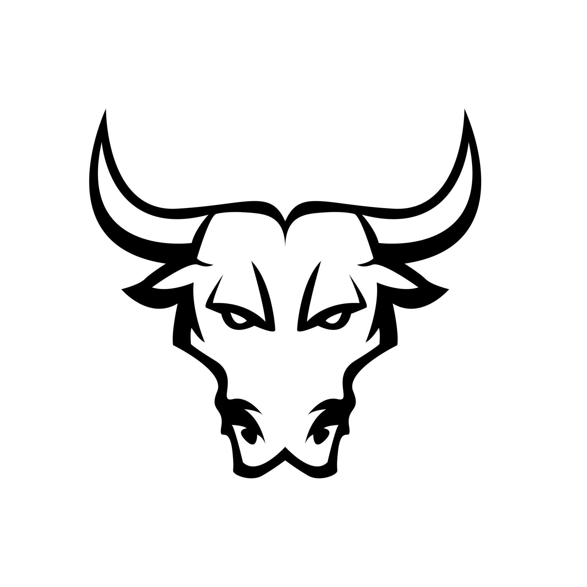 Bull Head Illustration Vector Design 20774665 Vector Art at Vecteezy