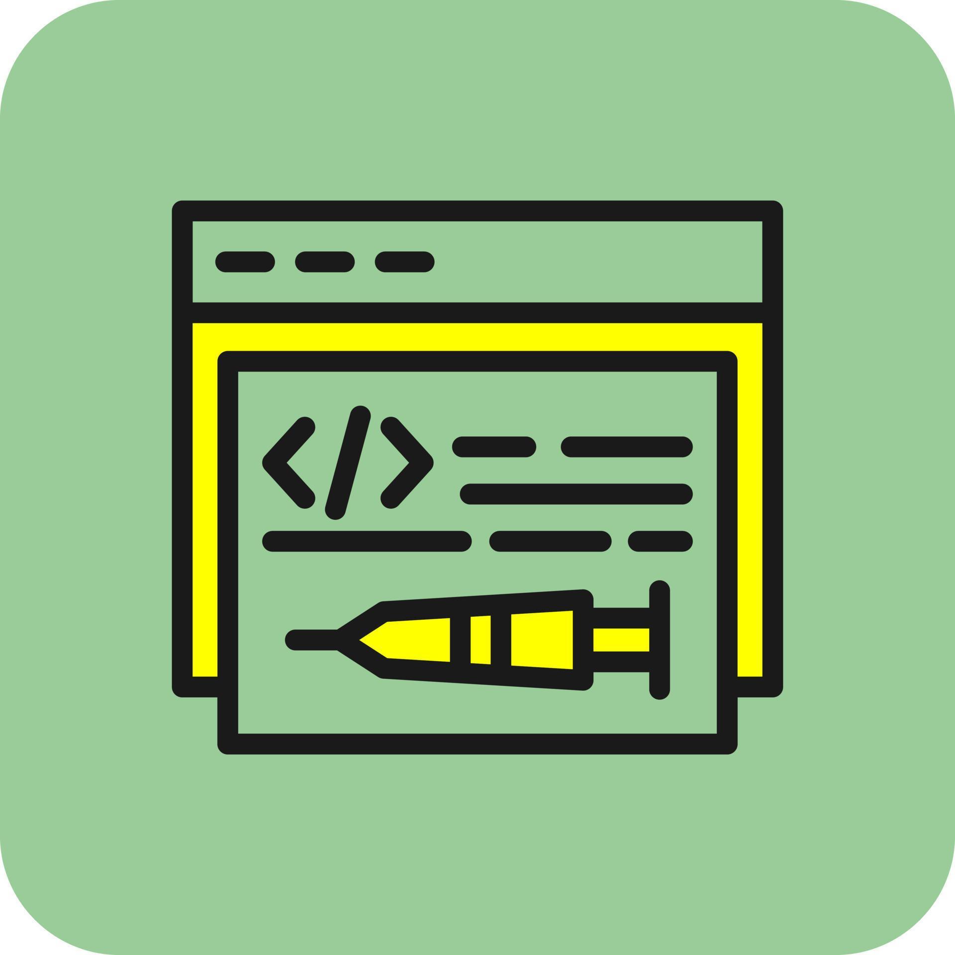 Code Injection Vector Icon Design 20780472 Vector Art At Vecteezy