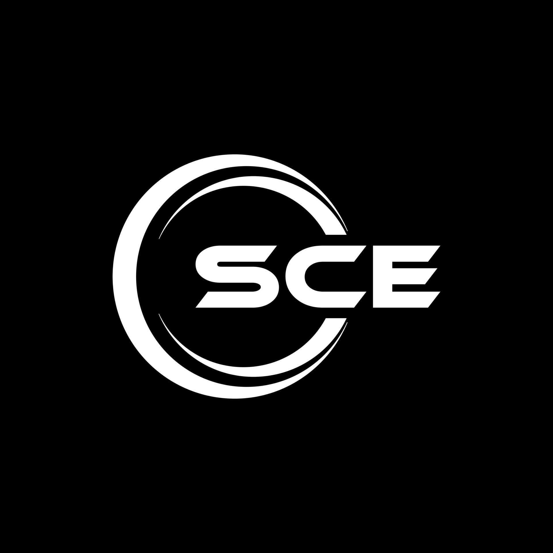 diseño del logotipo de la letra sce en la ilustración. logotipo vectorial, diseños de caligrafía ...