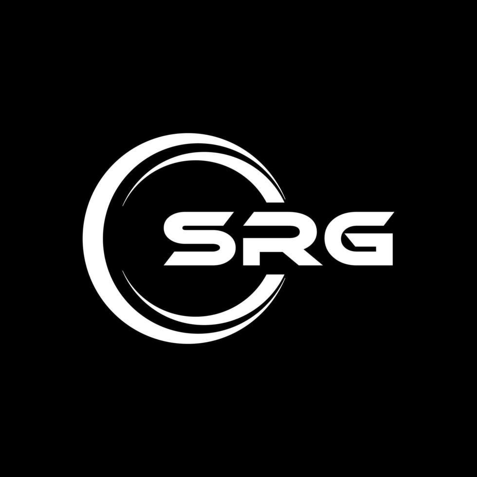 diseño de logotipo de letra srg en ilustración. logotipo vectorial, diseños de caligrafía para ...