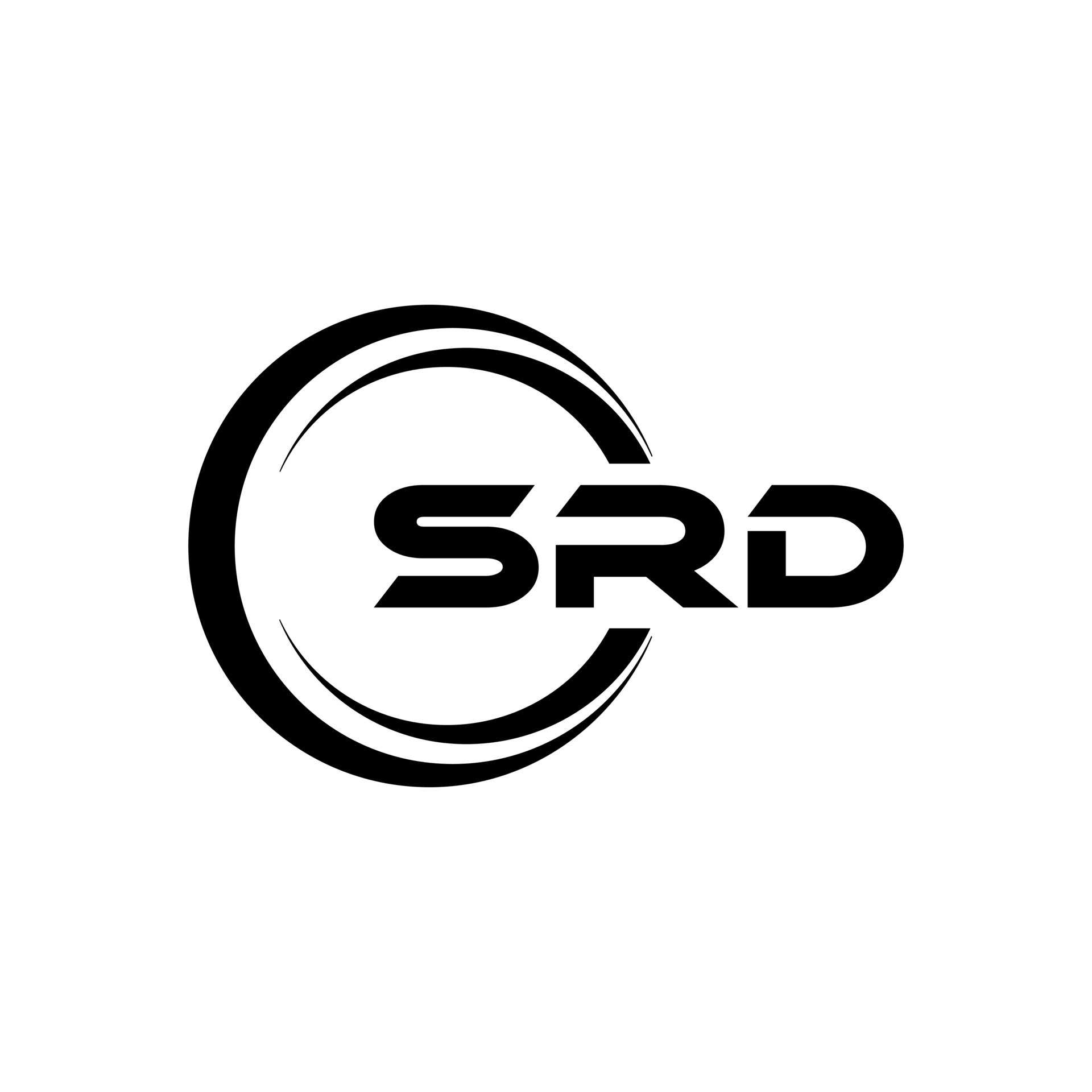 diseño del logotipo de la letra srd en la ilustración. logotipo vectorial, diseños de caligrafía ...