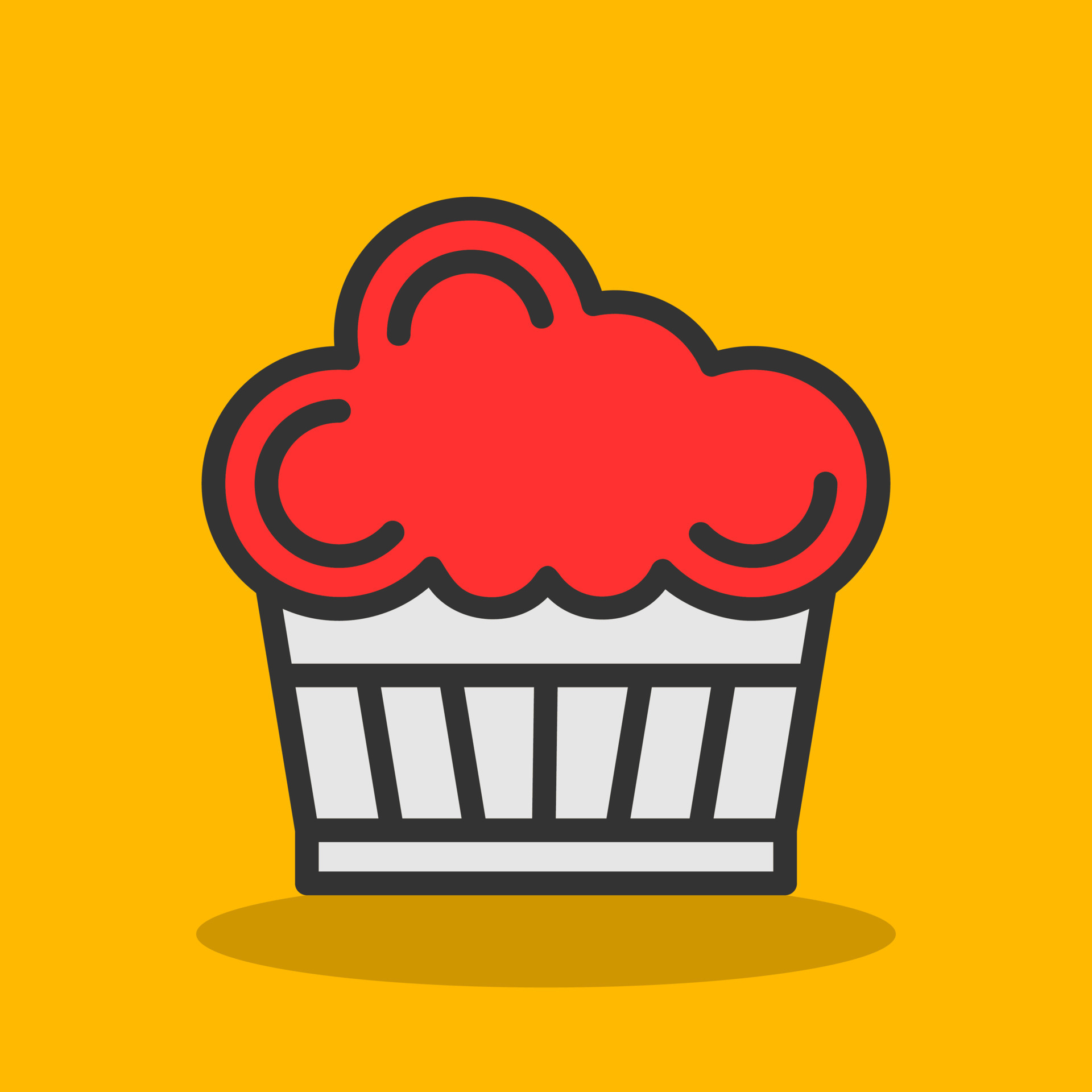 Cupcake Vector Icon Design 20781642 Vector Art At Vecteezy