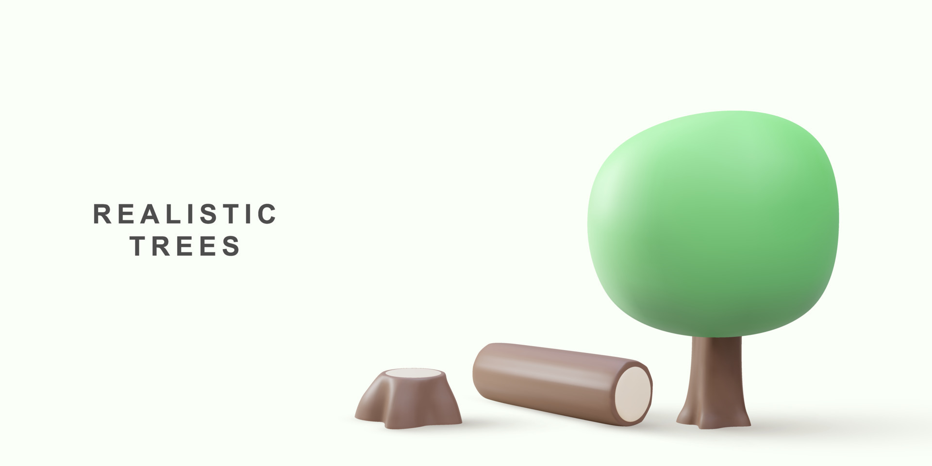 3d realistic tree isolated. Vector illustration. 20782302 Vector Art at ...