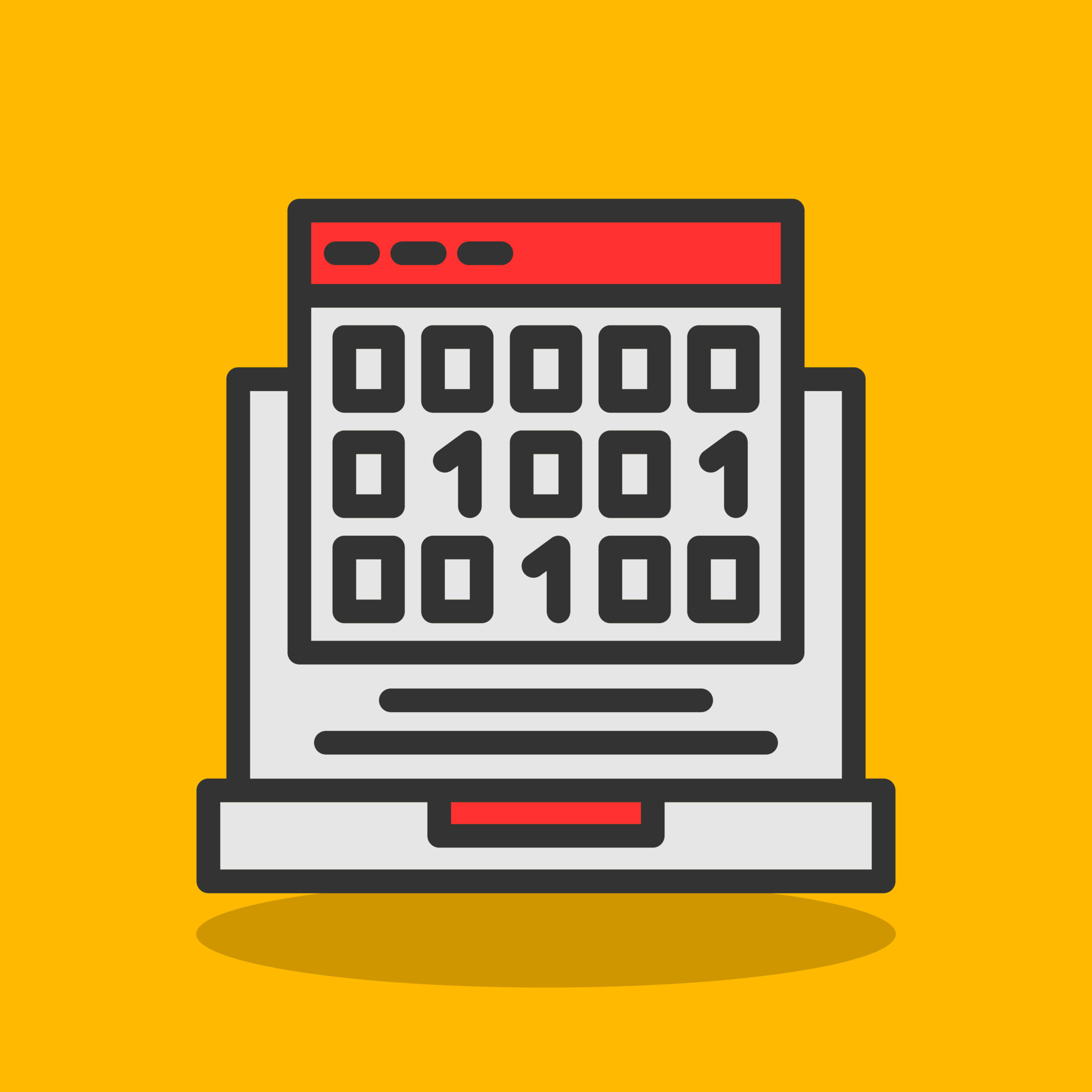 Binary Code Icon Vector Art Icons And Graphics For Free Download