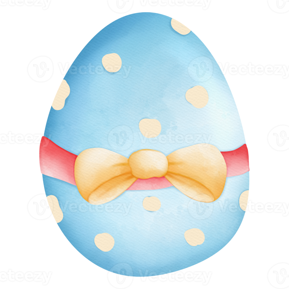 Watercolor Cute Easter Egg, Bunny Easter Hunt Egg, Easter Elements ...