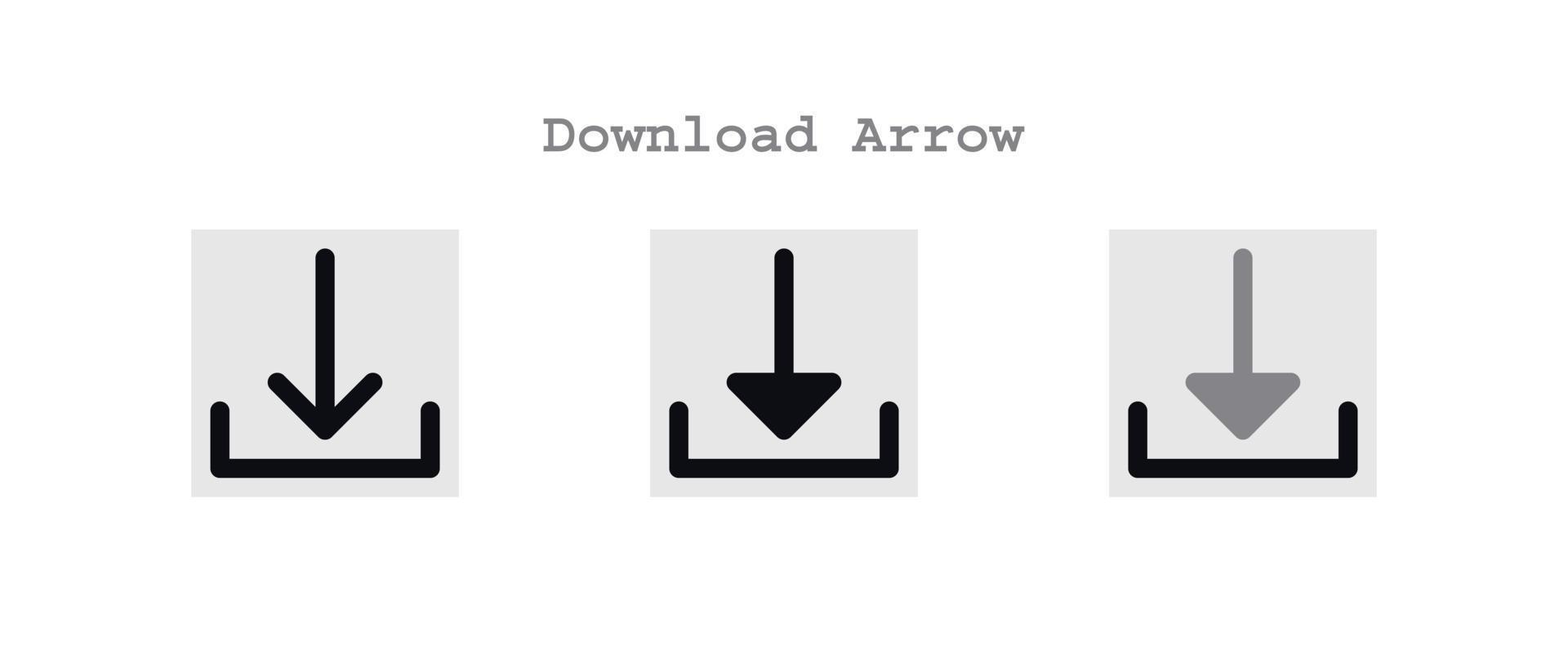 download arrow icons set 20790917 Vector Art at Vecteezy