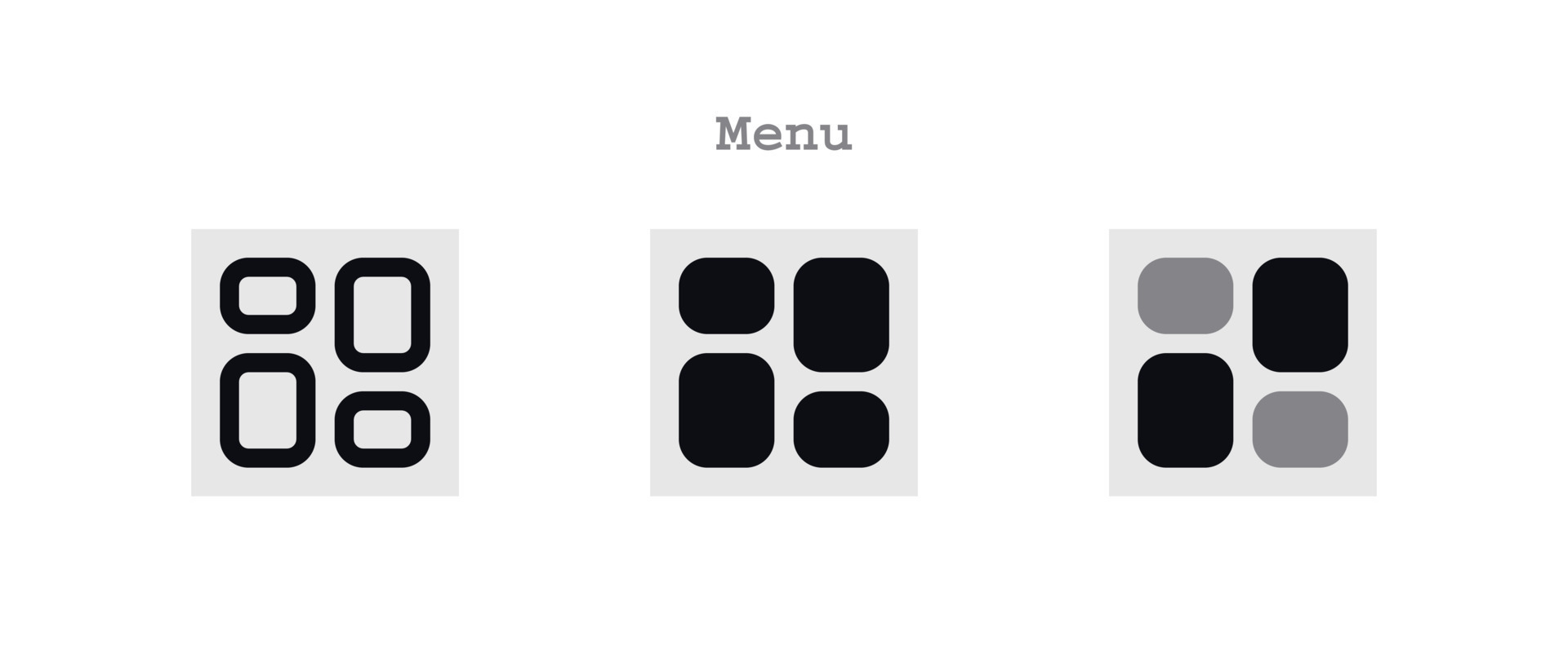 Menu Bar Icon Set 20790927 Vector Art At Vecteezy