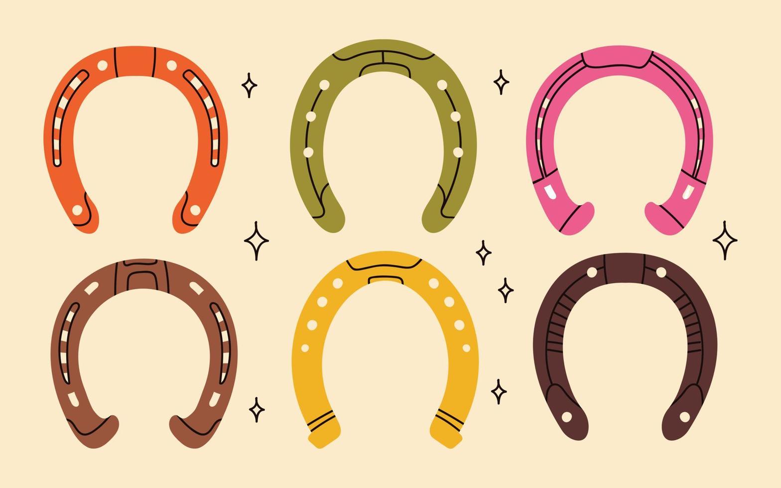 Cowboy western theme wild west concept.Hand drawn colorful vector set ... Cowboy western theme wild west concept.Hand drawn colorful vector set ...