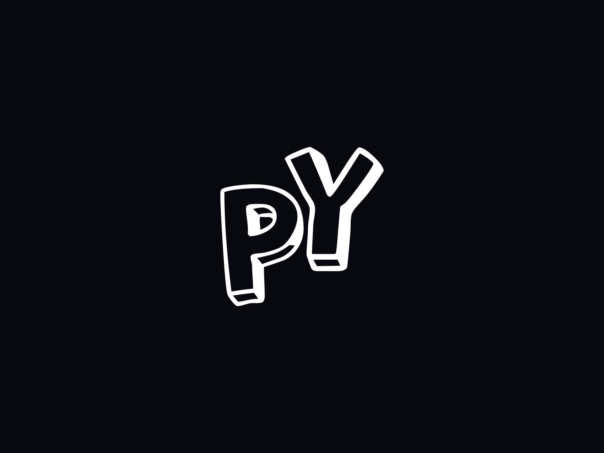 Creative Py Letter Logo, Monogram PY Black White Letter Logo Design ... Creative Py Letter Logo, Monogram PY Black White Letter Logo Design ...