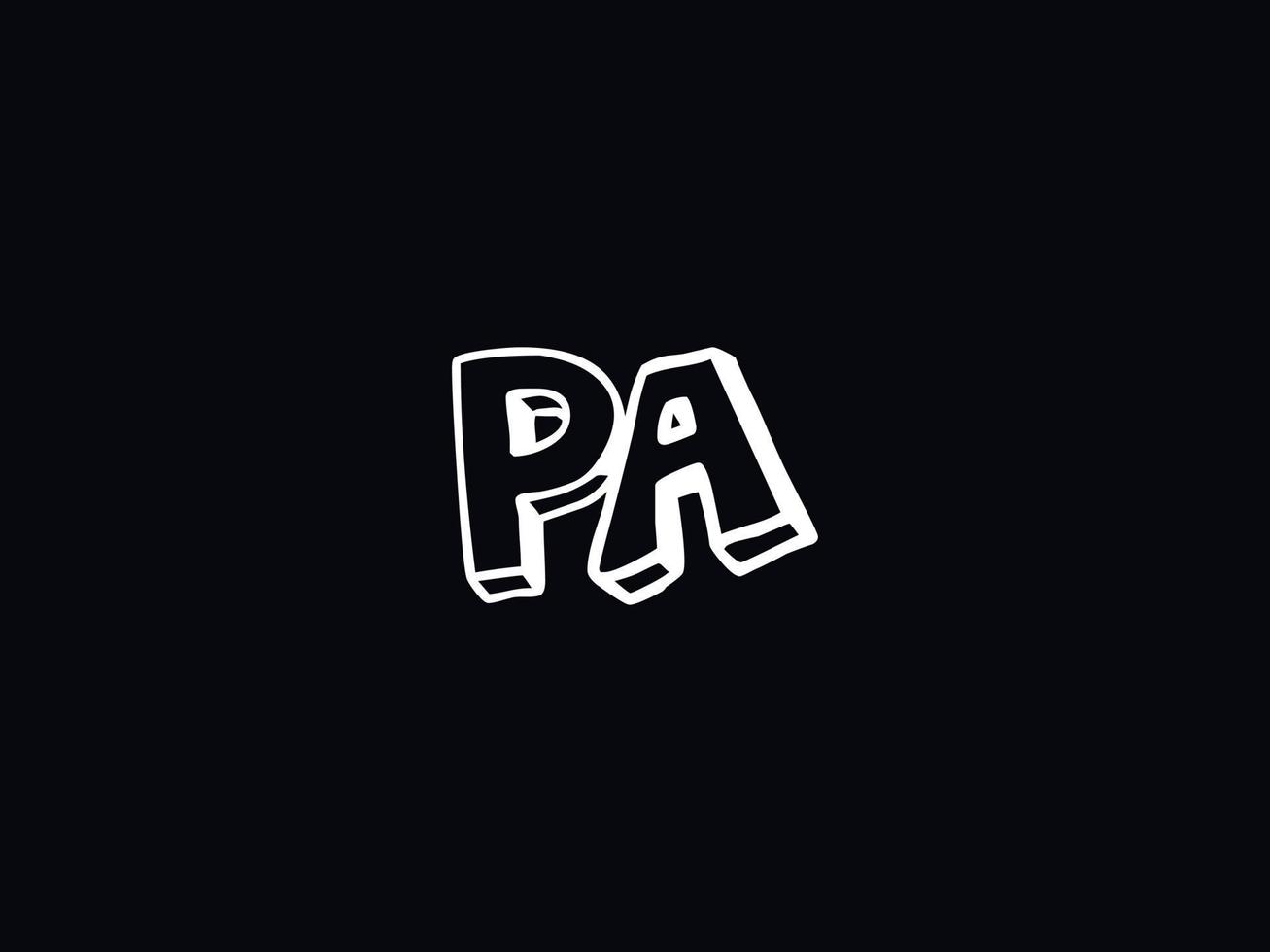 Creative Pa Letter Logo, Monogram PA Black White Letter Logo Design ... Creative Pa Letter Logo, Monogram PA Black White Letter Logo Design ...