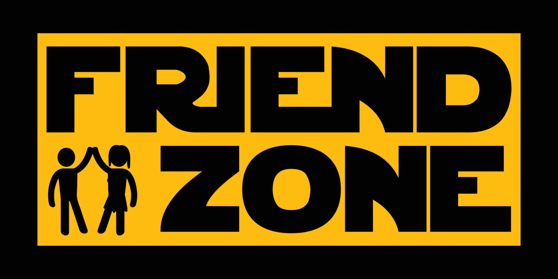 Friend Zone Concept Illustration. A boy and a girl giving high five to each other. 20796261 ...