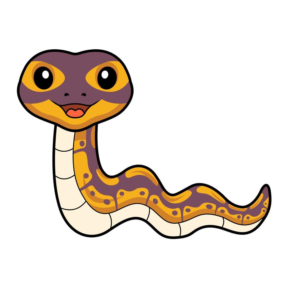 Cute banana ball python snake cartoon 20805436 Vector Art at Vecteezy