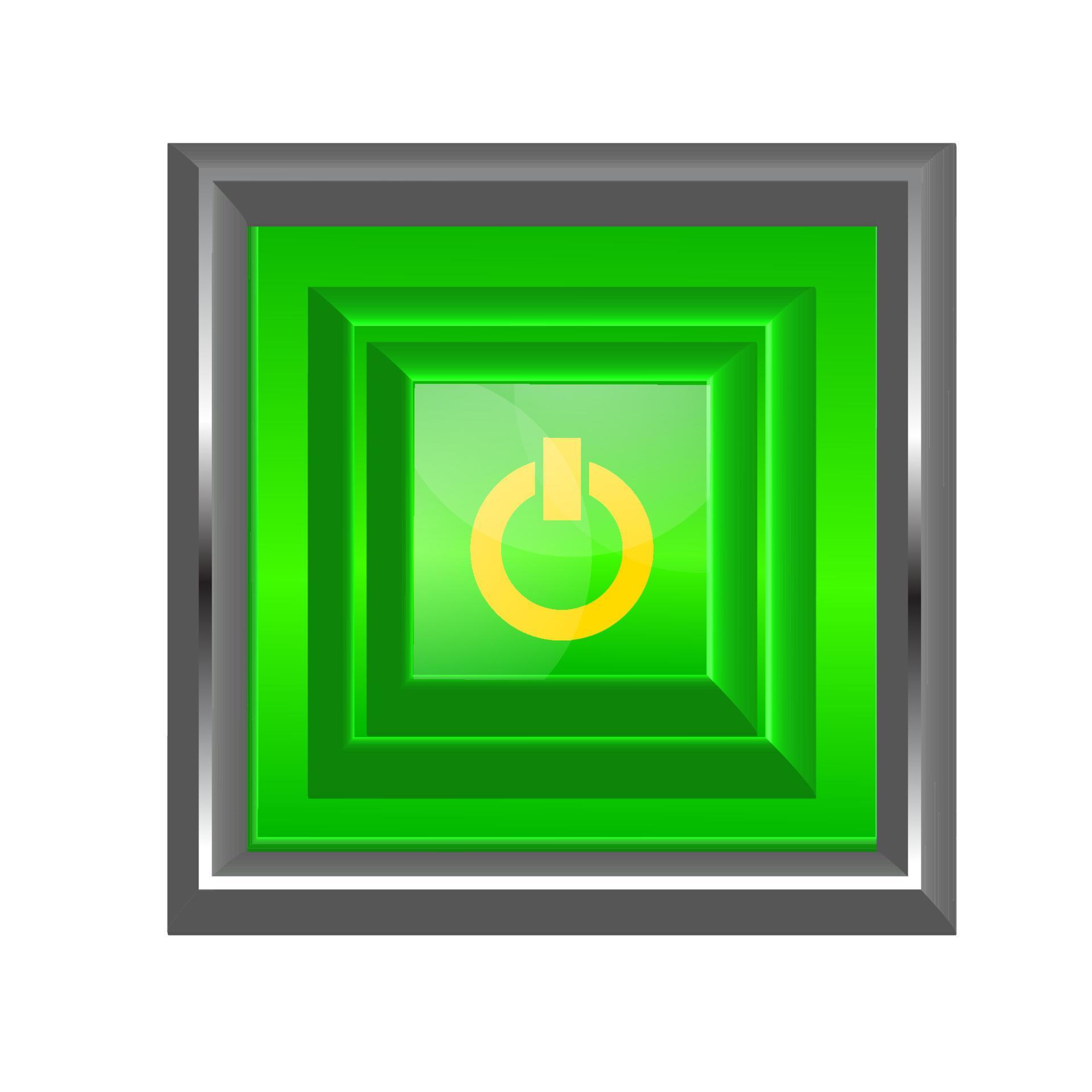 Power on button icon realistic 20805543 Vector Art at Vecteezy
