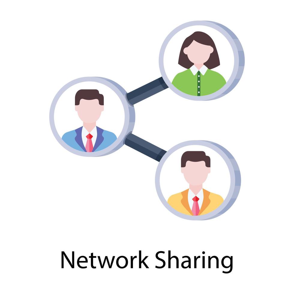 Trendy Network Sharing 20807944 Vector Art at Vecteezy
