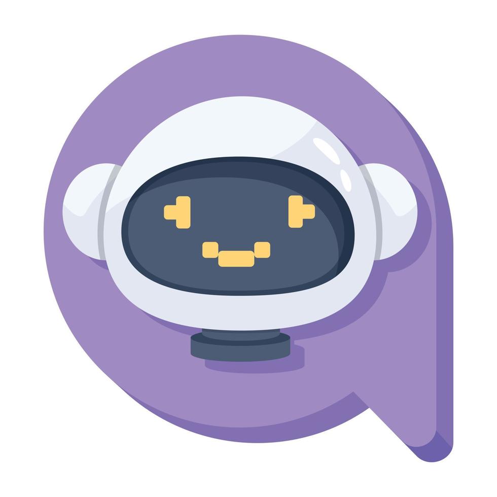 Trendy Robot Chat 20808202 Vector Art at Vecteezy