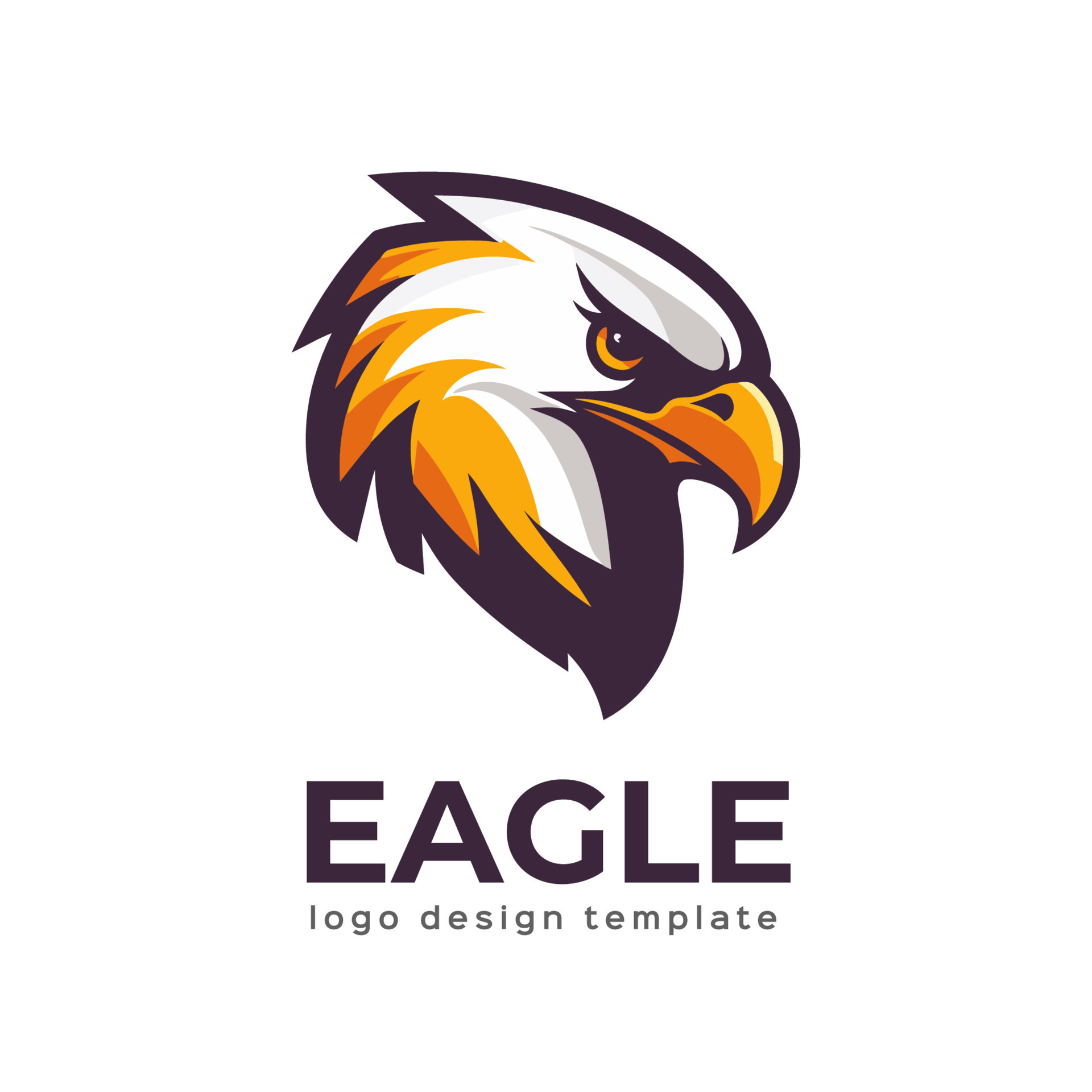 Eagle logo template vector icon illustration design. Eagle head logo ... Eagle logo template vector icon illustration design. Eagle head logo ...