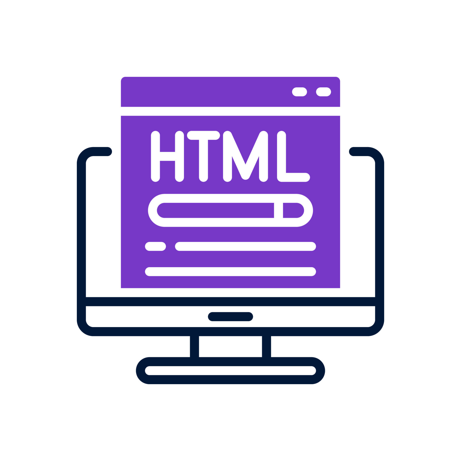 html icon for your website, mobile, presentation, and logo design ...