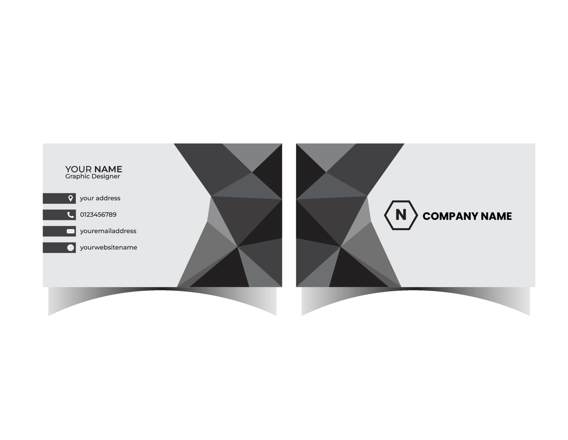 Modern Business Card Design Template Corporate Business Card 20817531