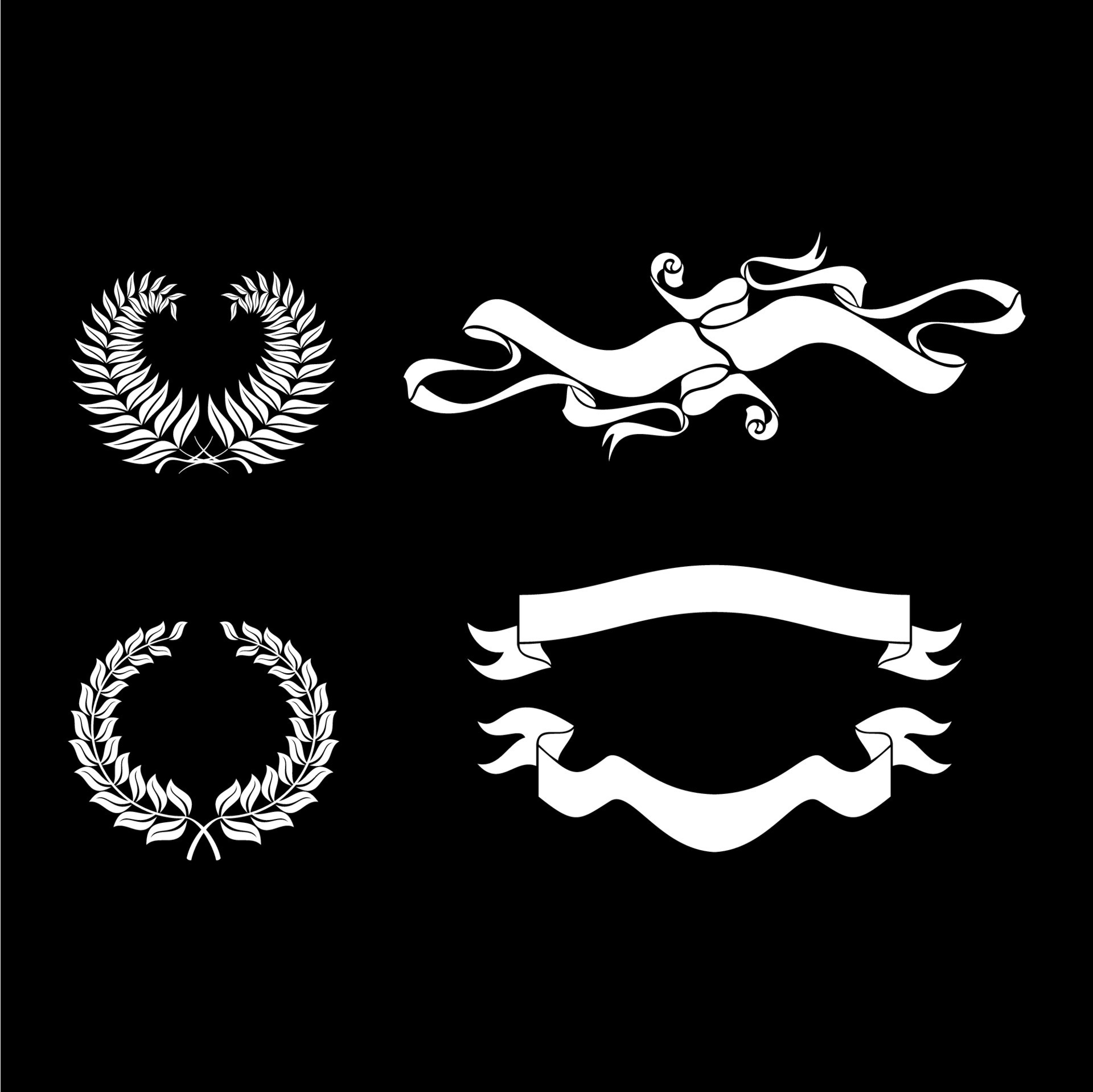 Vintage Ornate Seamless Border Vector Set Concept Pattern In Traditional Style Curls And