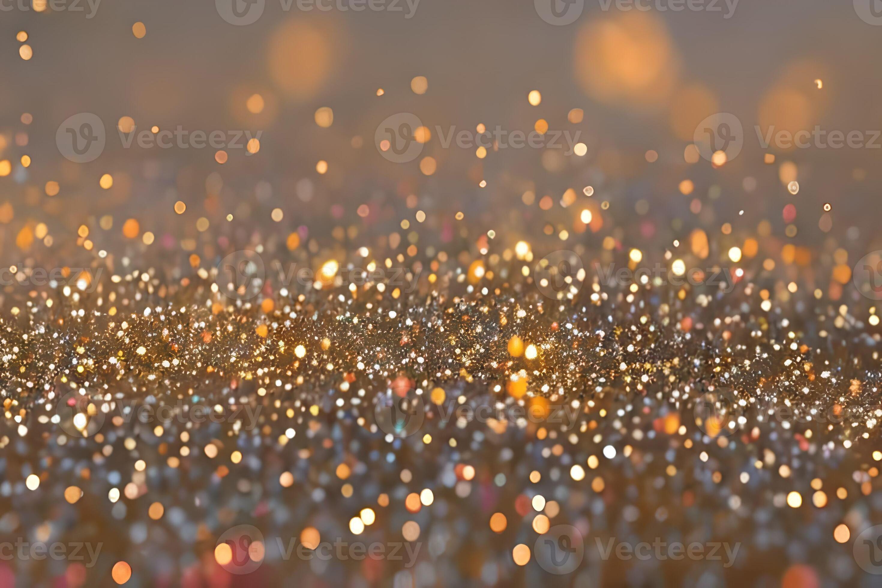Festive twinkle glitters background, abstract sparkle backdrop with sparkling glimmers yellow ...