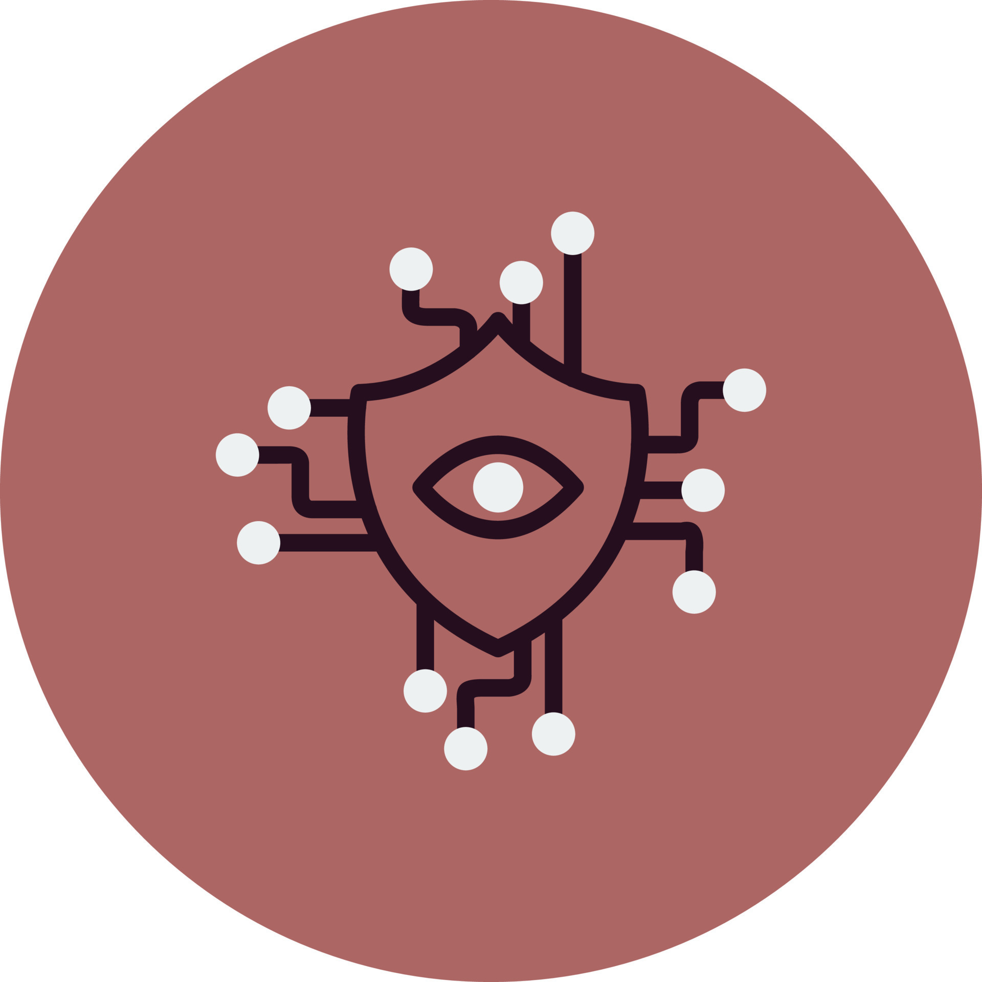 Security Monitoring Vector Icon 20834927 Vector Art At Vecteezy