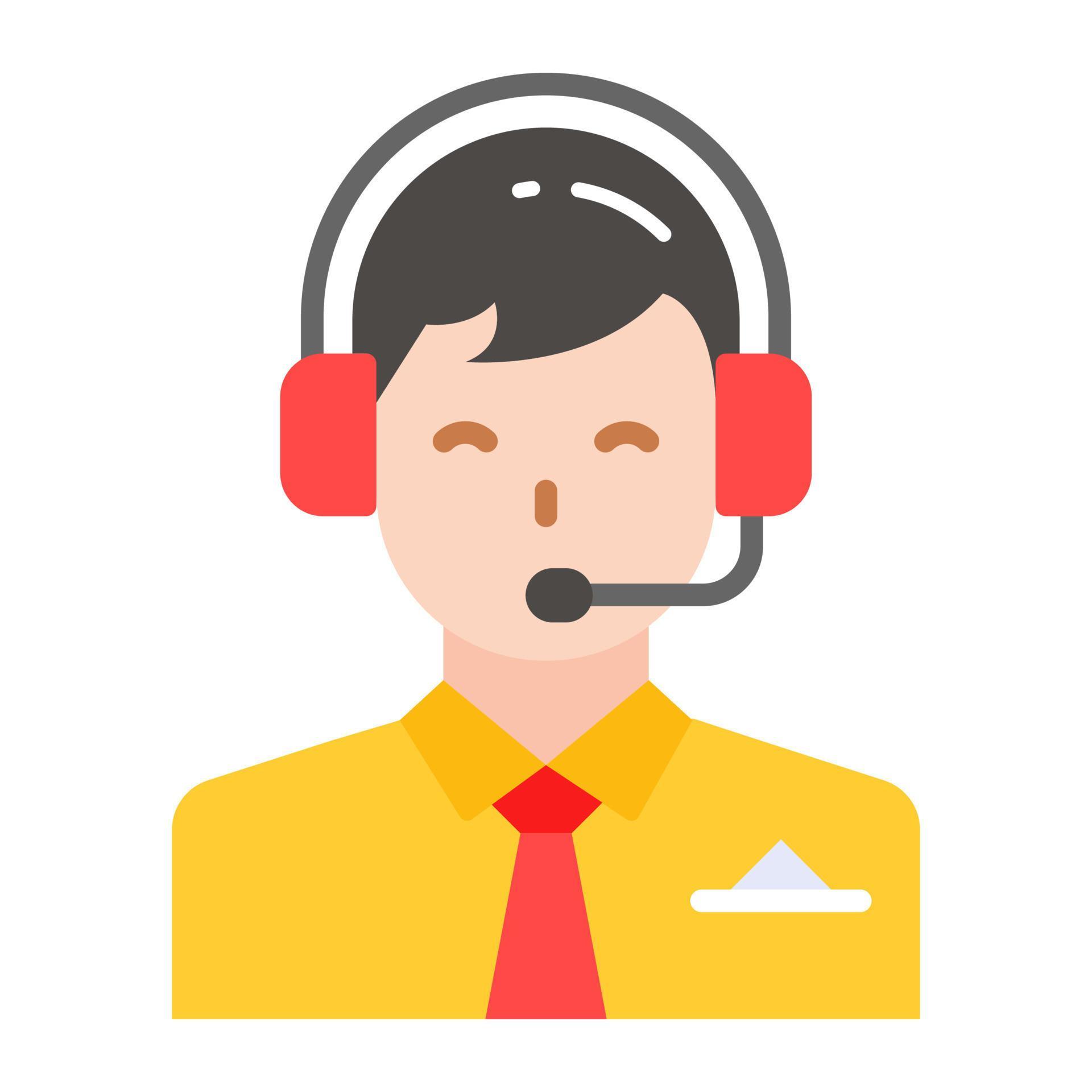 Customer service and customer representative vector icon in editable style 20835451 Vector Art ...