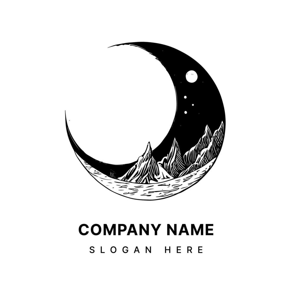 half moon illustration simple yet evocative depiction of the lunar ...