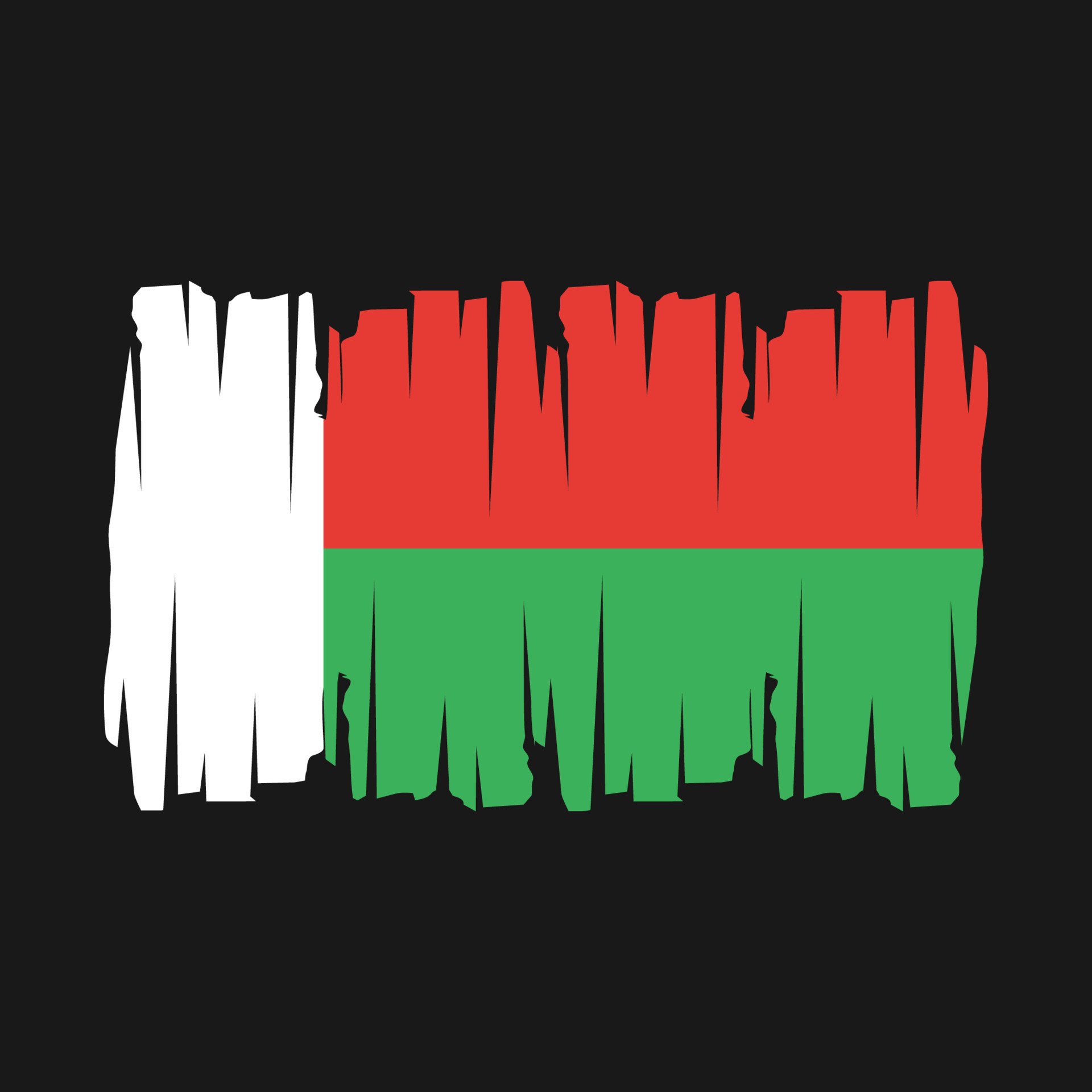 Madagascar Flag Vector Illustration 20847239 Vector Art At Vecteezy