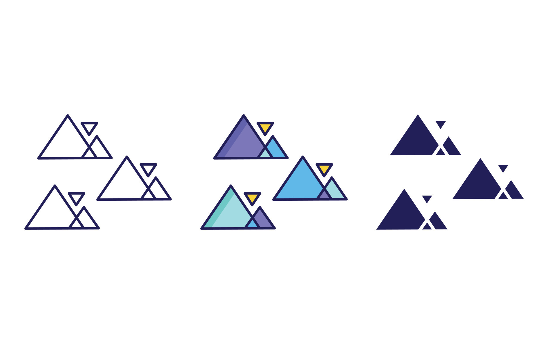 Abstract Shapes icon 20848159 Vector Art at Vecteezy