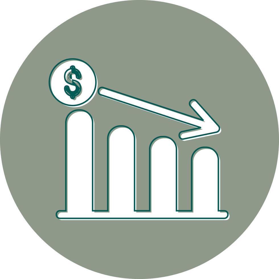 Profit Dicrease Vector Icon 20850252 Vector Art at Vecteezy