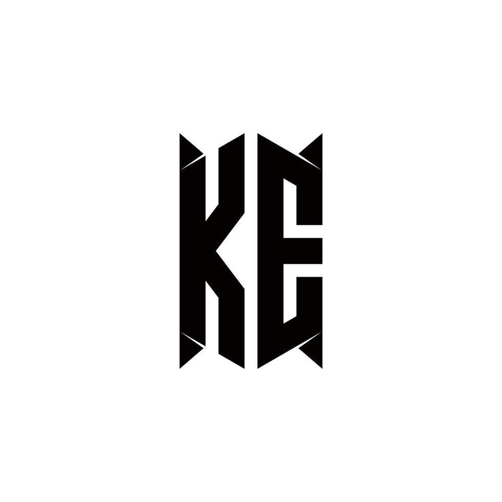 KE Logo monogram with shield shape designs template 20854643 Vector Art ... KE Logo monogram with shield shape designs template 20854643 Vector Art ...