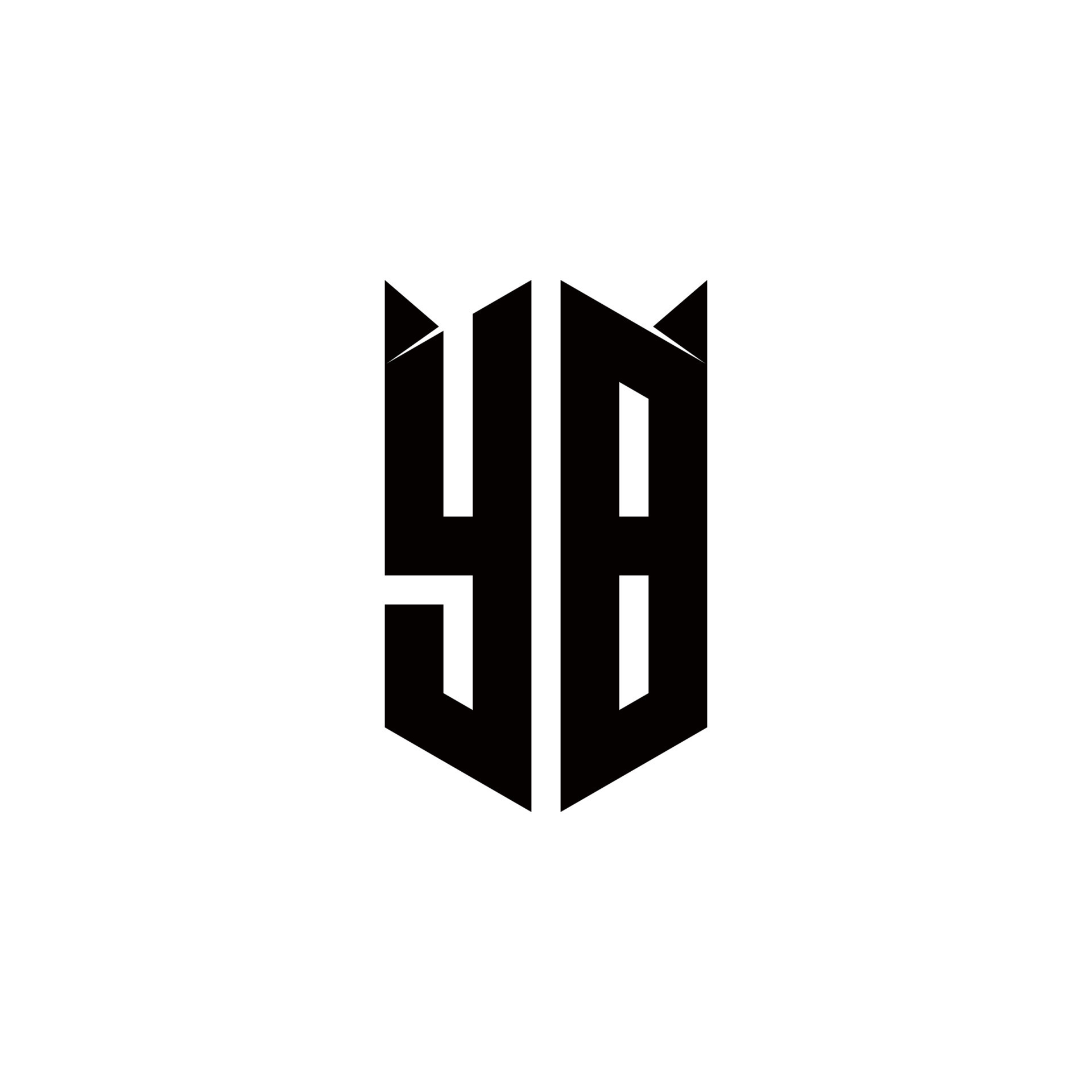 YB Logo monogram with shield shape designs template 20855241 Vector Art at Vecteezy