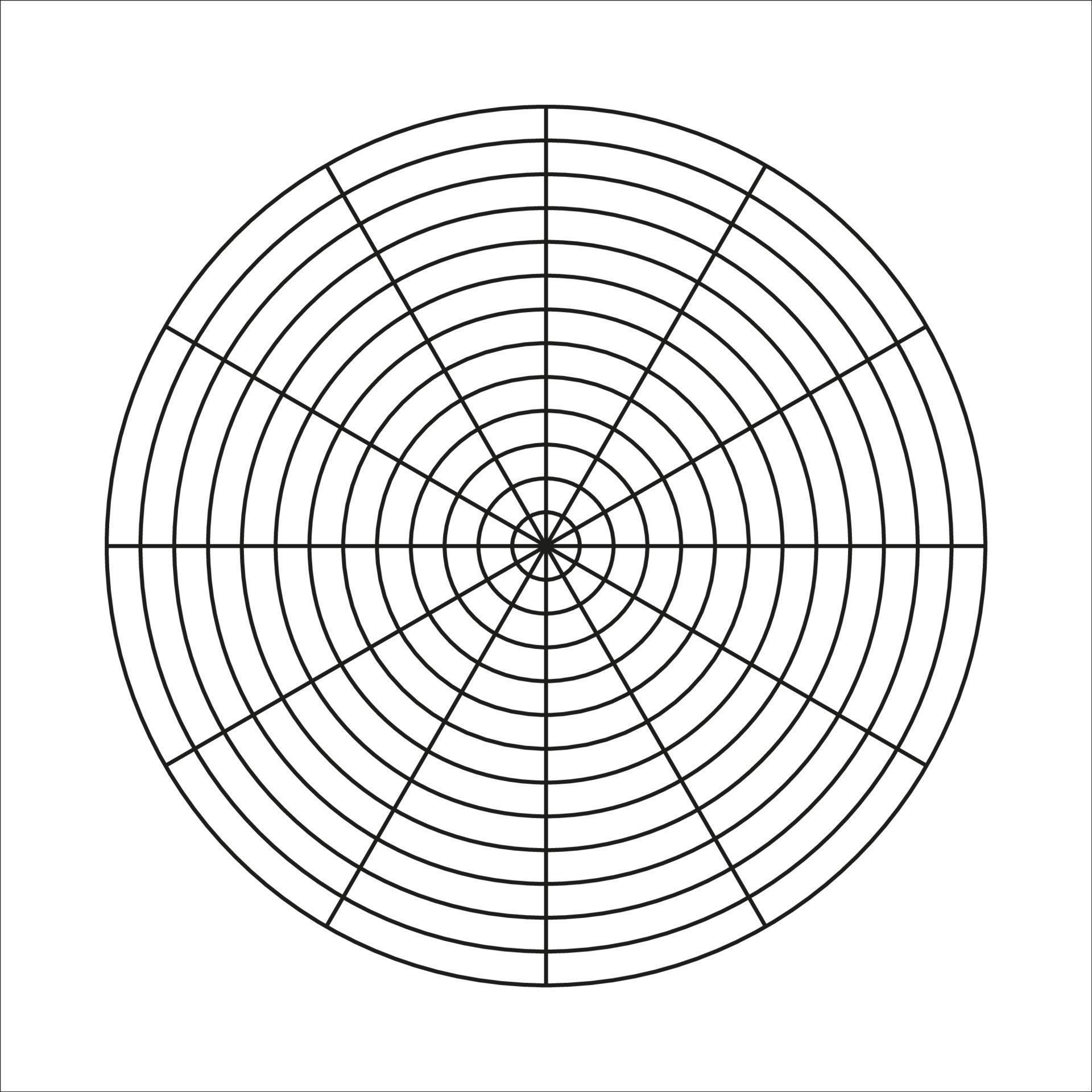Polar grid of 12 segments and 12 concentric circles. Wheel of life ... Polar grid of 12 segments and 12 concentric circles. Wheel of life ...