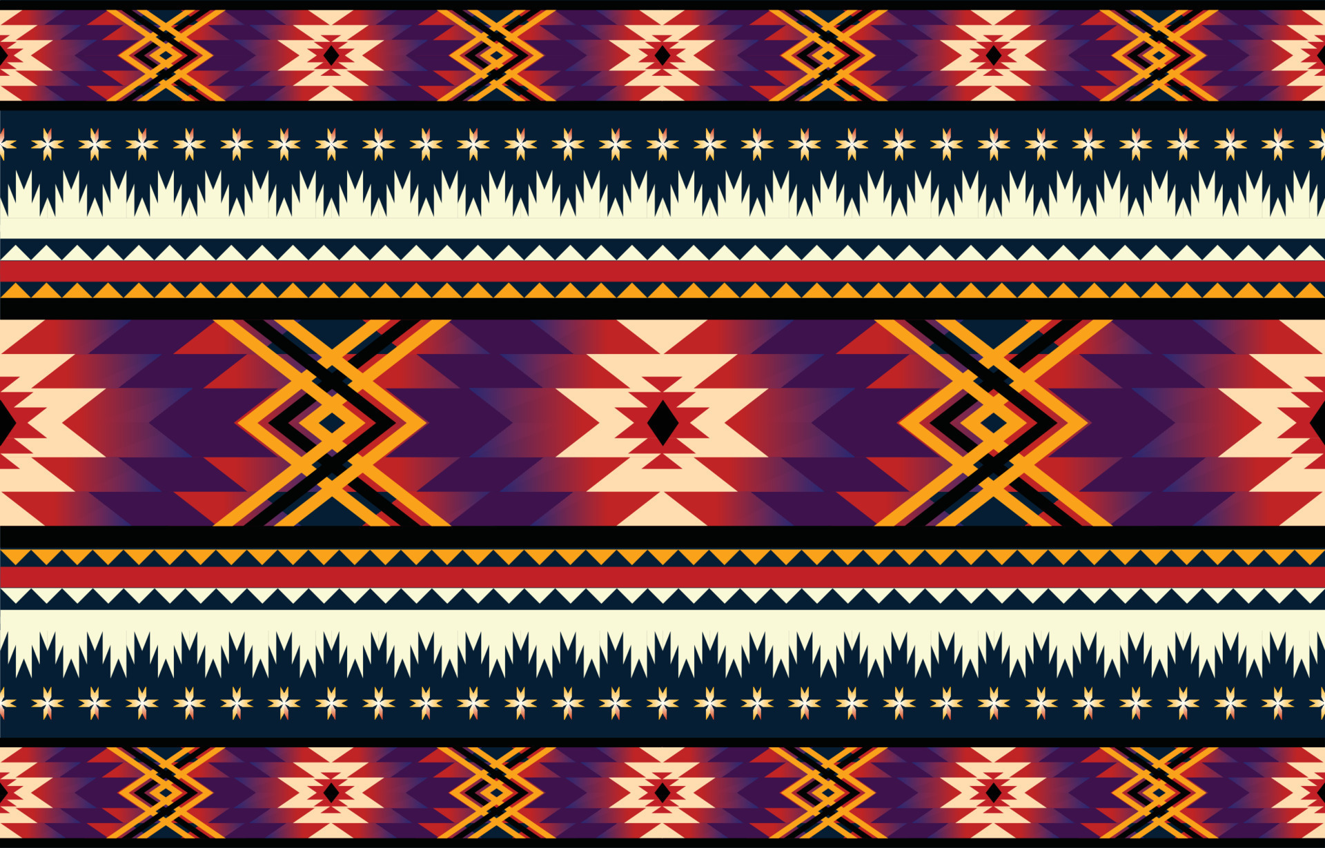 Ethnic Geometric Oriental And Western Pattern American Aztecmotiftribal Textile Pattern