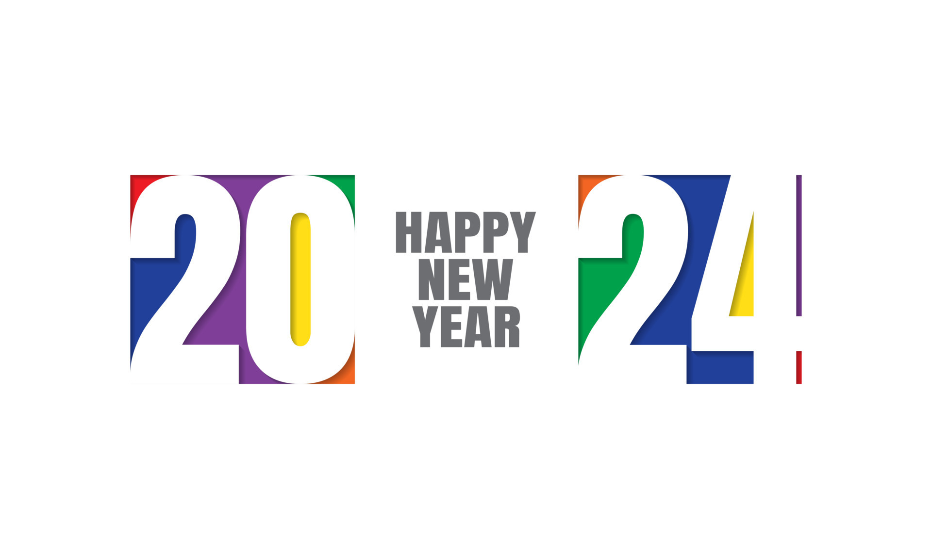 2024 Happy New Year Background Design. Vector Illustration. 20866472 ...