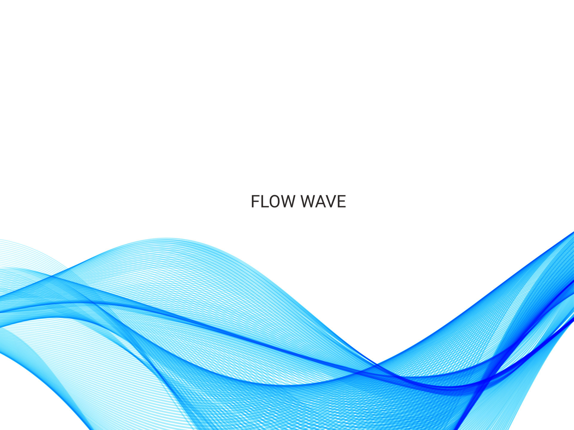 Abstract blue modern flowing stylish wave in white backround ...