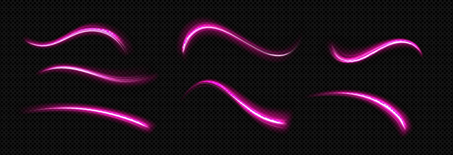 Light lines effect of neon glow motion trails 20869311 Vector Art at Vecteezy