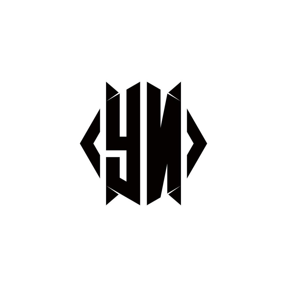 YN Logo monogram with shield shape designs template 20870971 Vector Art ... YN Logo monogram with shield shape designs template 20870971 Vector Art ...