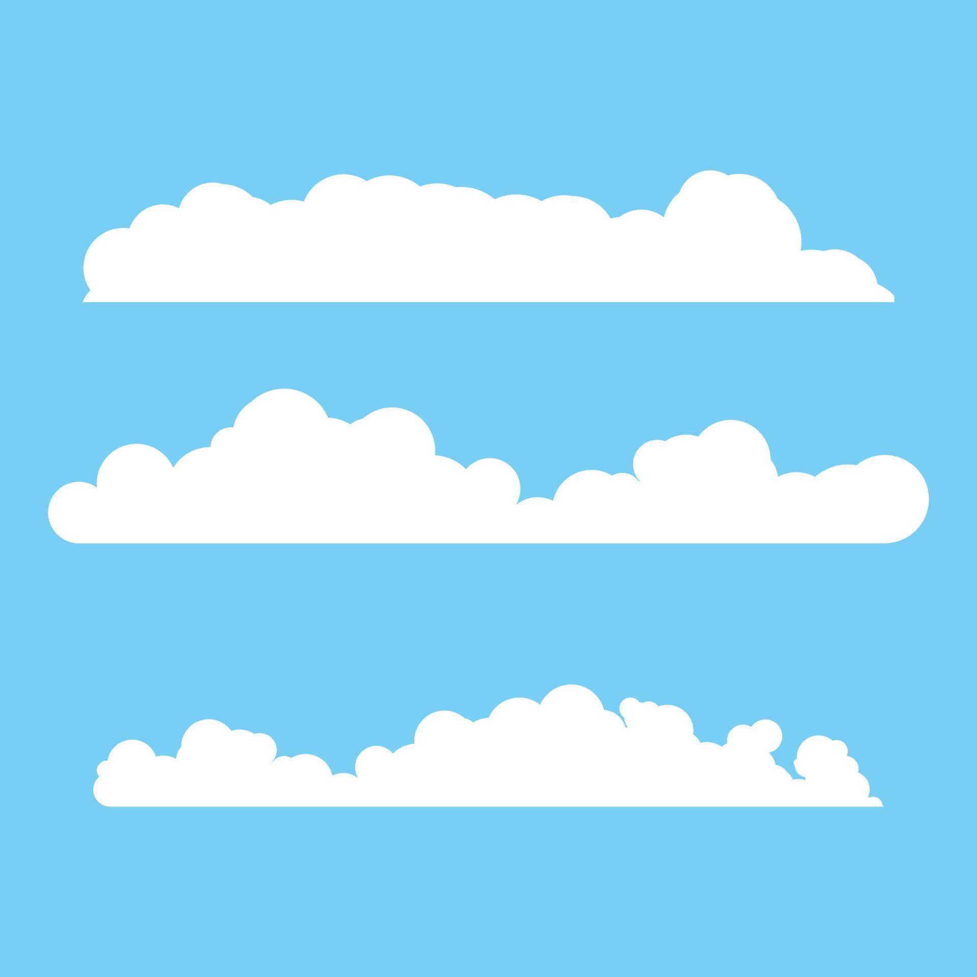 Cloud template vector 20871230 Vector Art at Vecteezy