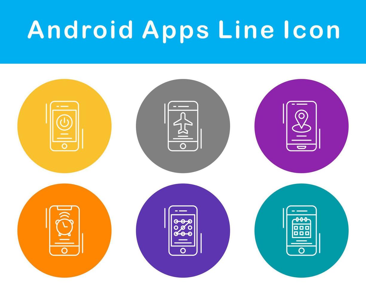 Android Apps Vector Icon Set 20871670 Vector Art at Vecteezy