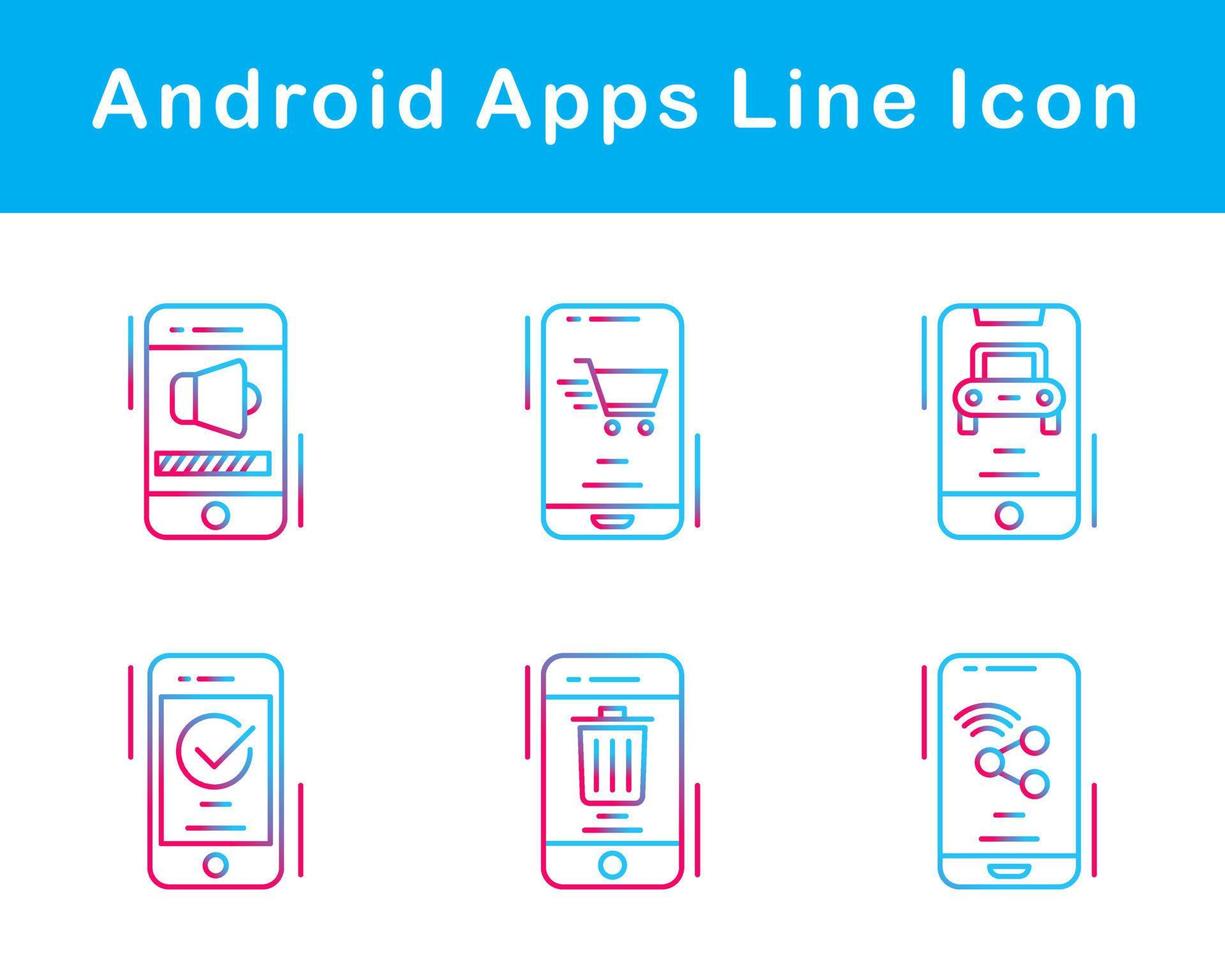 Android Apps Vector Icon Set 20871671 Vector Art at Vecteezy