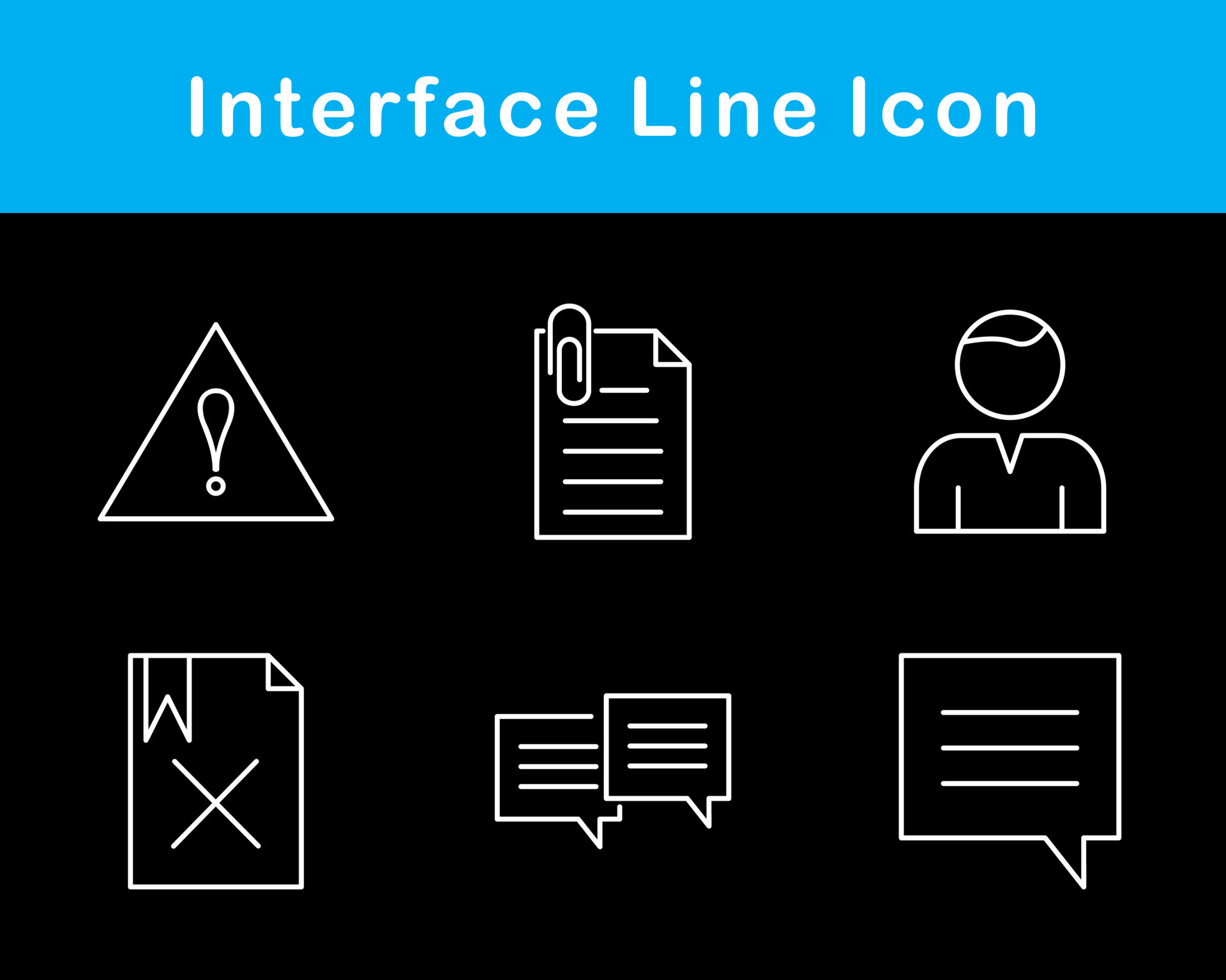 Interface Vector Icon Set 20871738 Vector Art at Vecteezy