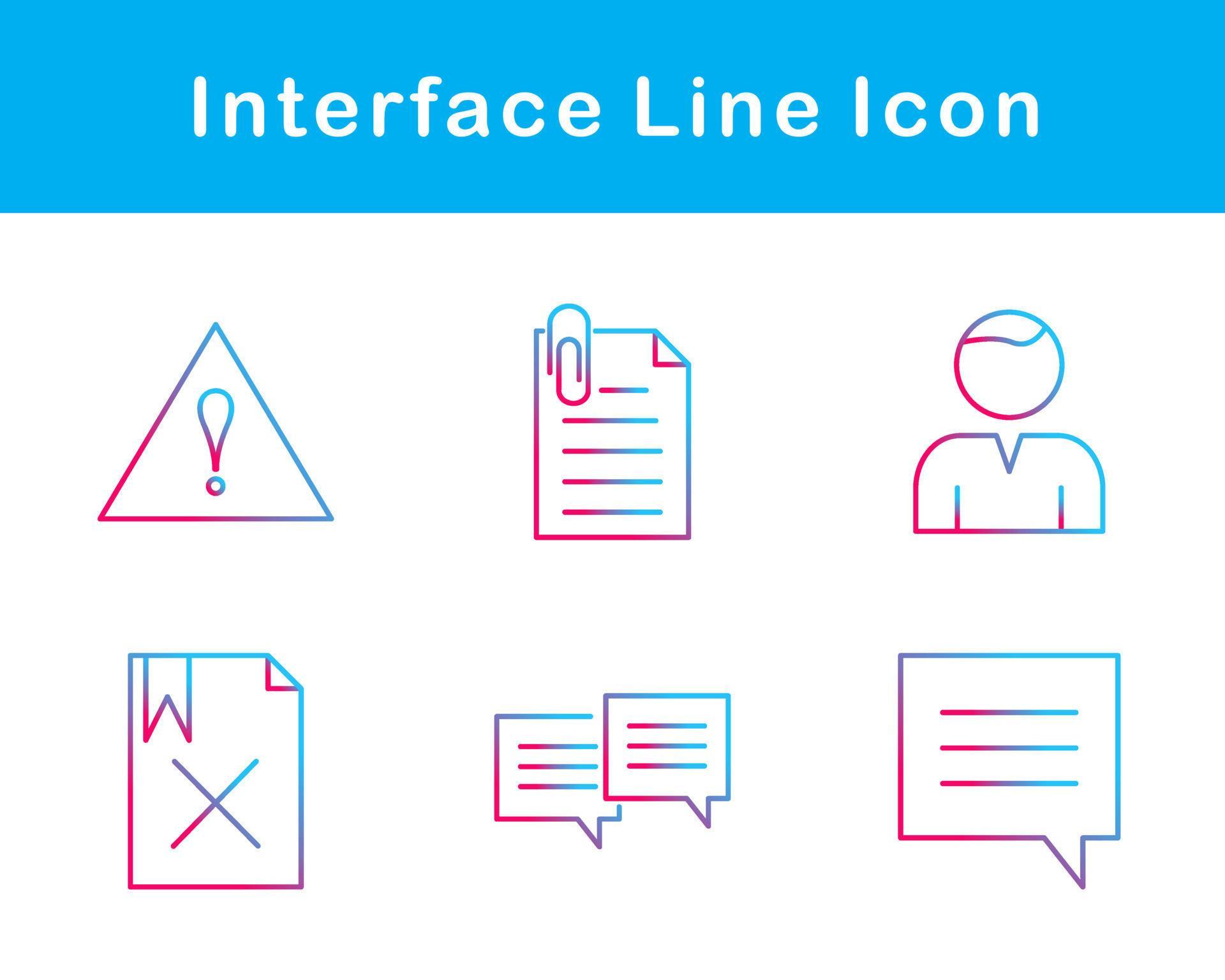 Interface Vector Icon Set 20871767 Vector Art at Vecteezy