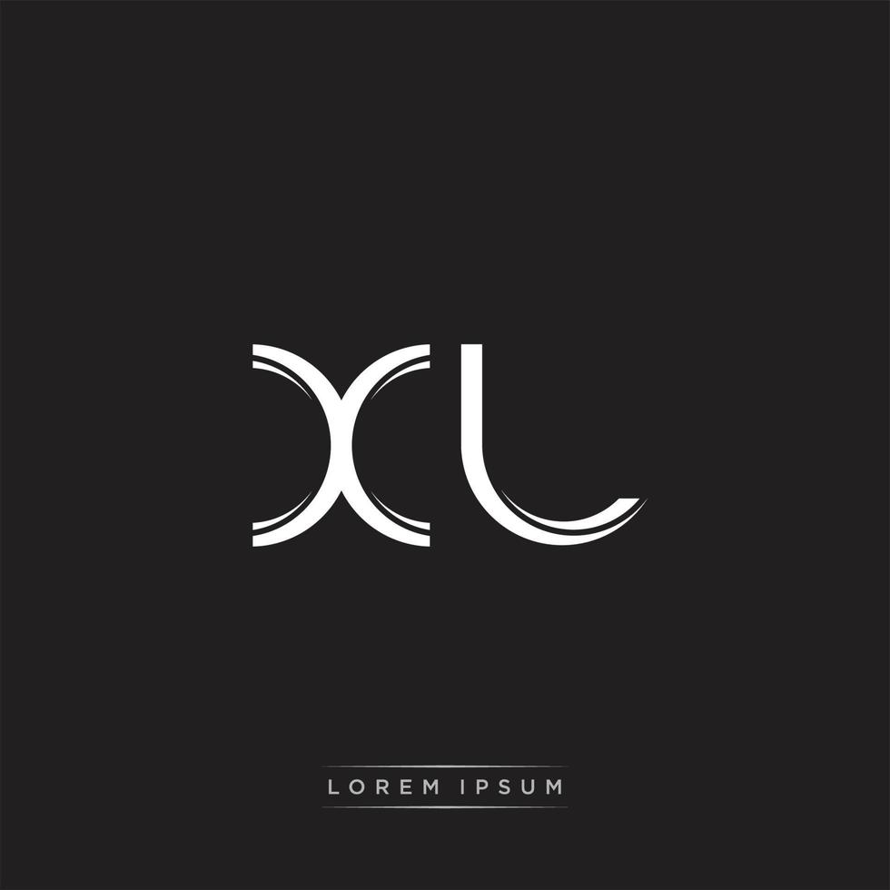 XL Initial Letter Split Lowercase Logo Modern Monogram Template ... XL Initial Letter Split Lowercase Logo Modern Monogram Template ...