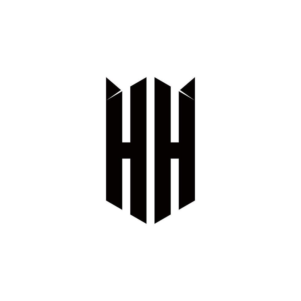HH Logo monogram with shield shape designs template 20872988 Vector Art ... HH Logo monogram with shield shape designs template 20872988 Vector Art ...