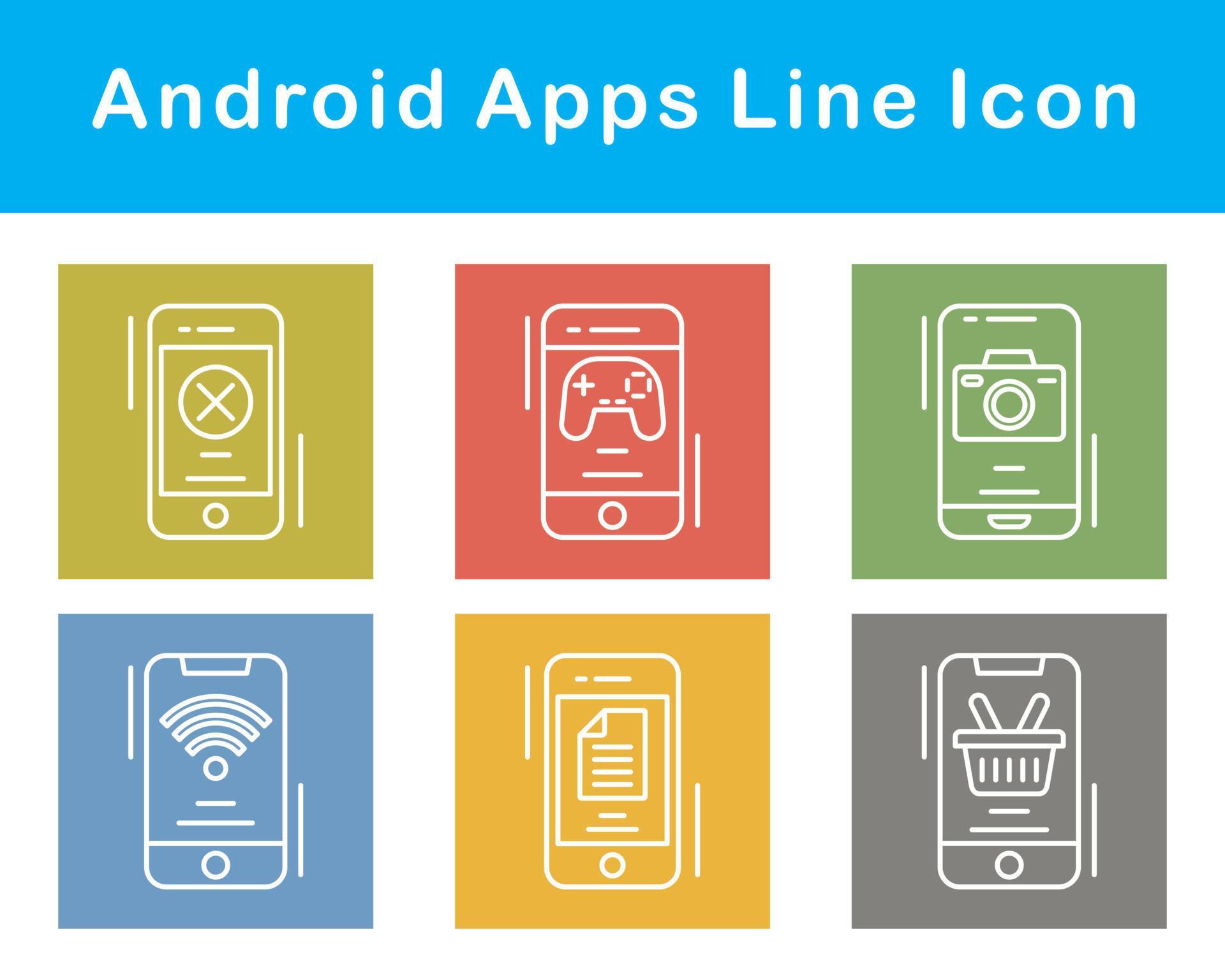 Android Apps Vector Icon Set 20873269 Vector Art at Vecteezy