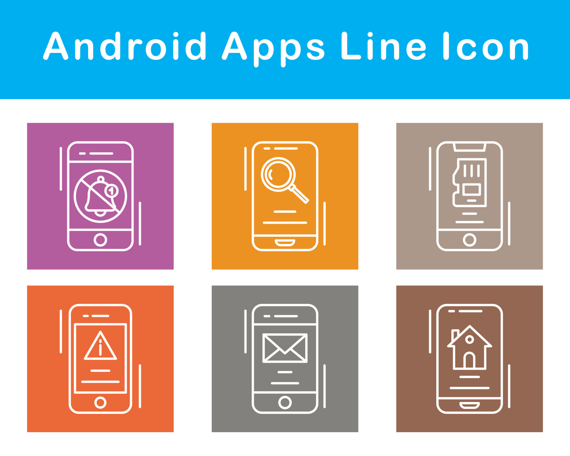 Android Apps Vector Icon Set 20873273 Vector Art at Vecteezy