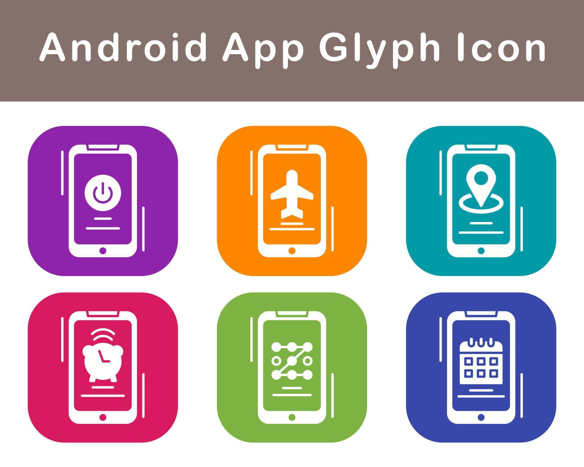 Android Apps Vector Icon Set 20874593 Vector Art at Vecteezy