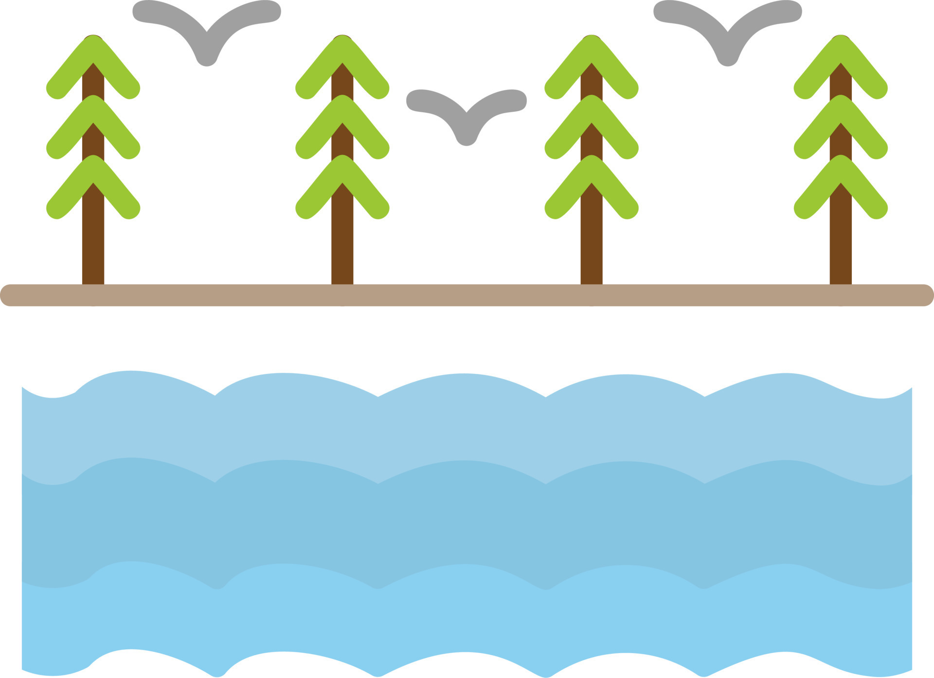 River Vector Icon 20876168 Vector Art at Vecteezy